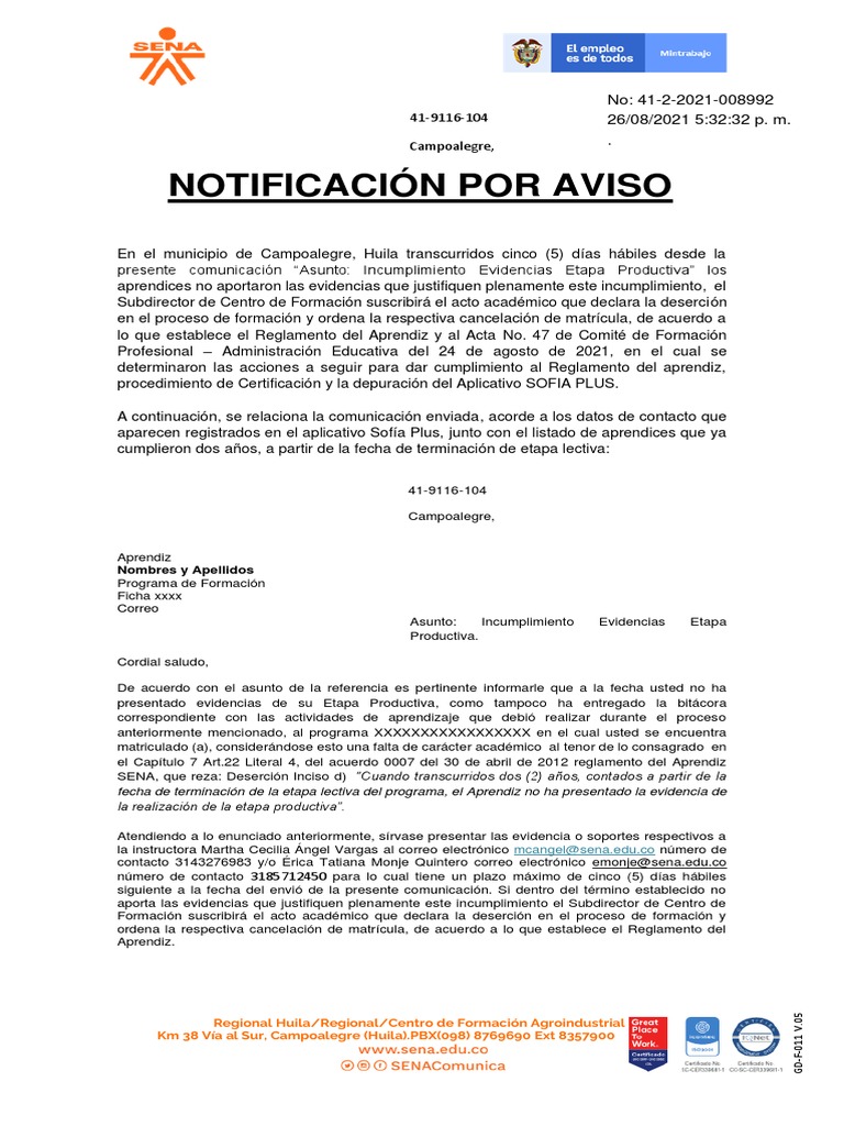 GD F 011 v5 Formato Edicto 2021 | PDF