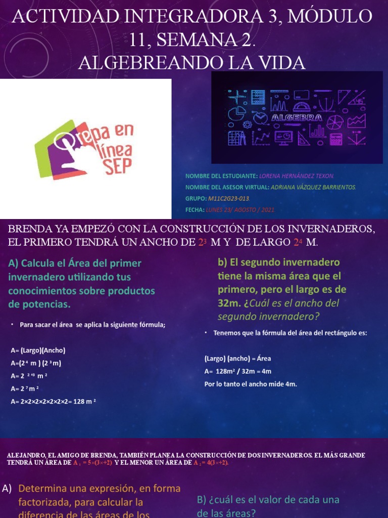 Actividad Integradora 3 Módulo 11 Prepa en Línea - Sep. | PDF ...