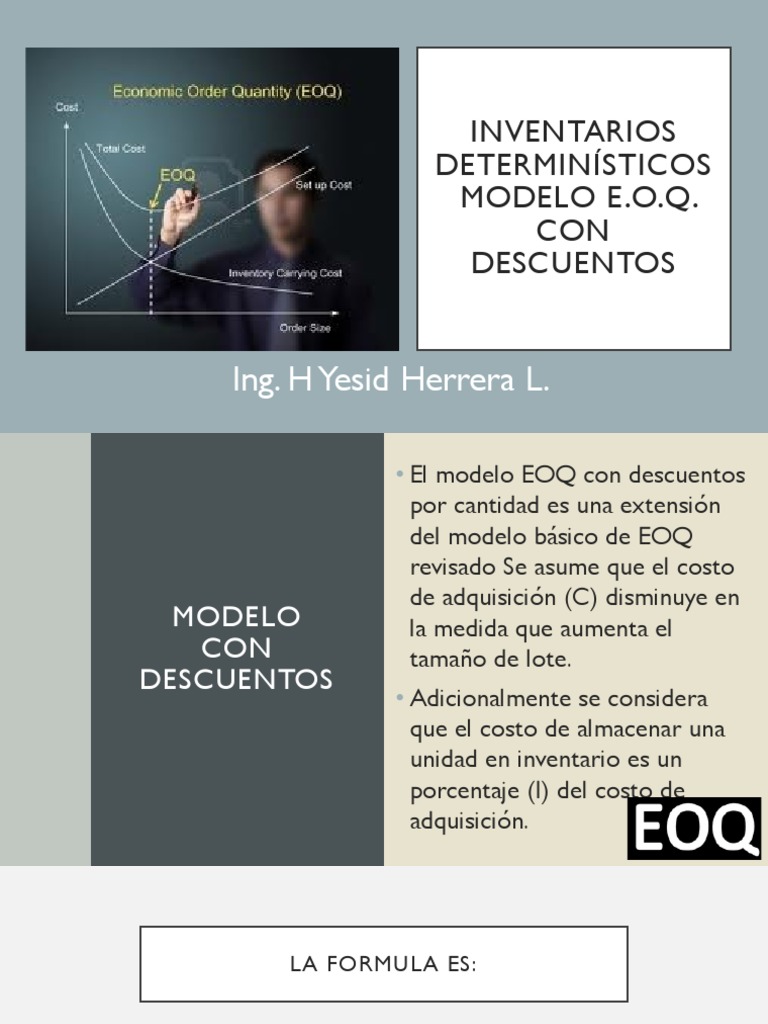 5-Modelo EOQ Con Descuentos | PDF | Inventario | Economias