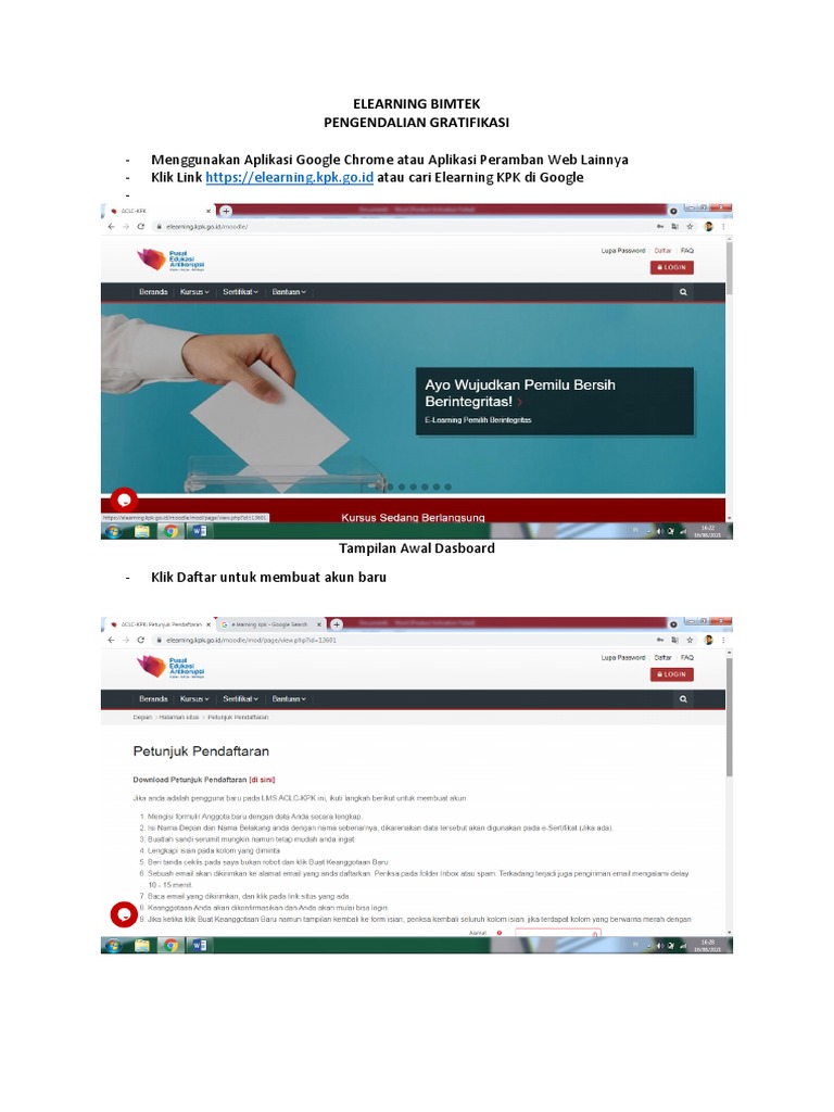 Tutorial Gratifikasi KPK by Dendy | PDF