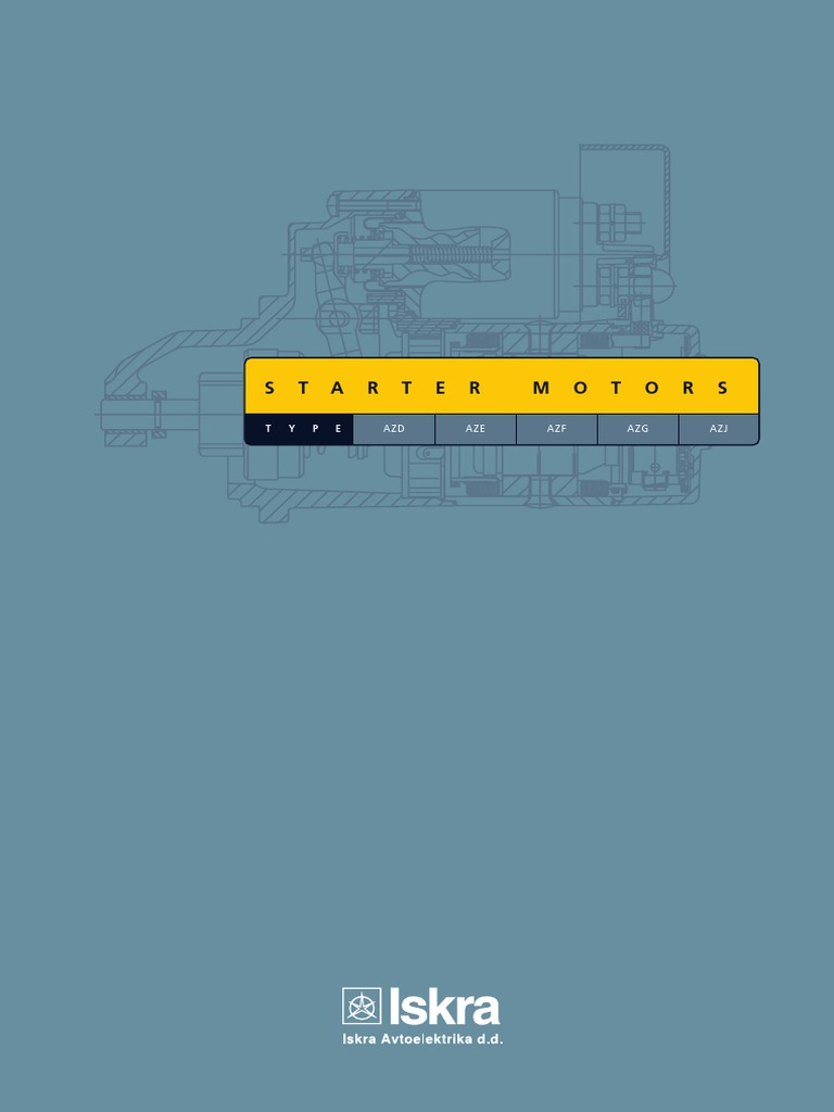 Iskra Starter Motors | PDF | Engines | Electric Motor
