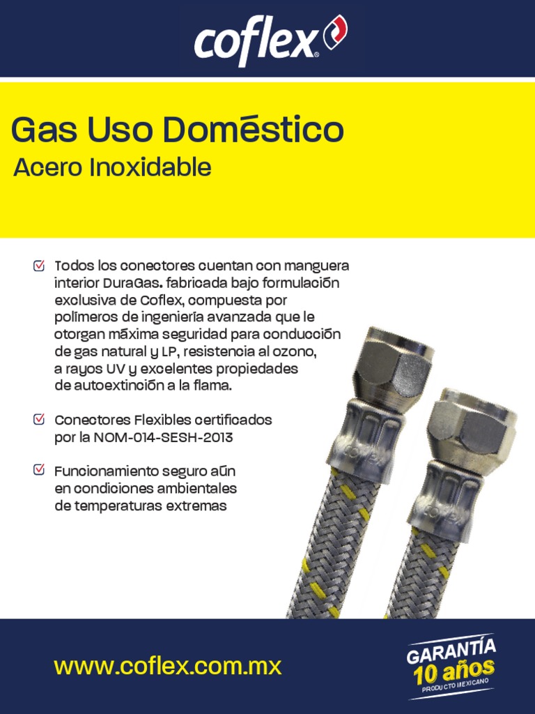 Ficha Tecnica Coflex | PDF | Gases | Acero