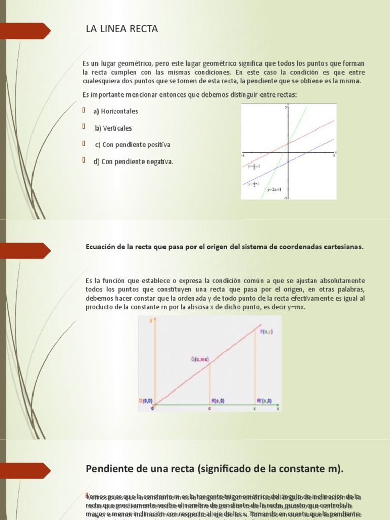 Aplicaciones y conceptos de la línea recta | PDF | Métodos y materiales ...
