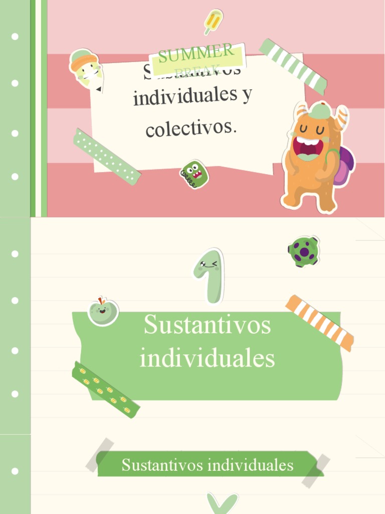 Sustantivos Individuales y Colectivos | PDF