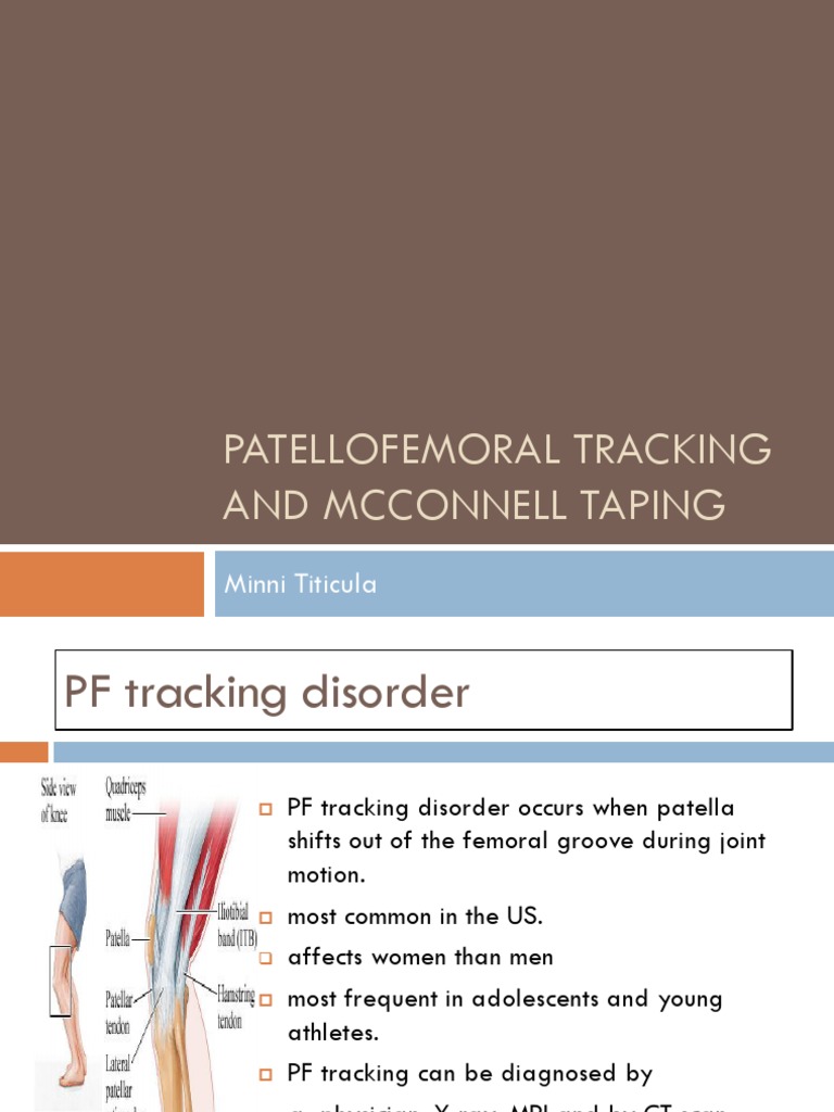 McConnell Taping | PDF | Knee | Musculoskeletal Disorders