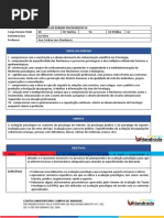 Modelo Relatorio Psicologico | PDF | Ansiedade | Psicologia