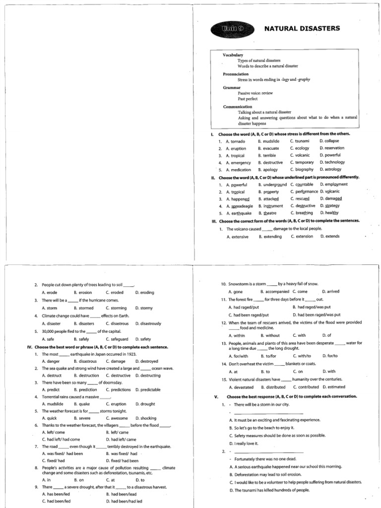 Unit 9 Grade 8 | PDF | Foreign Language Studies