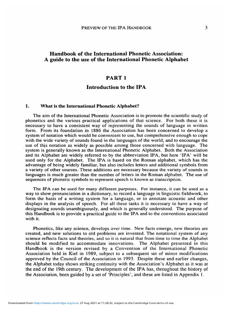 Handbook of The International Phonetic Association: A Guide To The Use ...