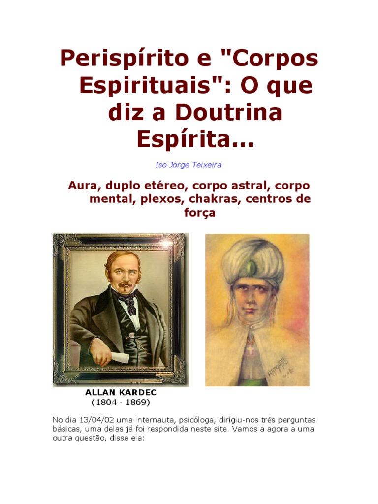 Os 7 Corpos | PDF | Espiritismo | Chacra