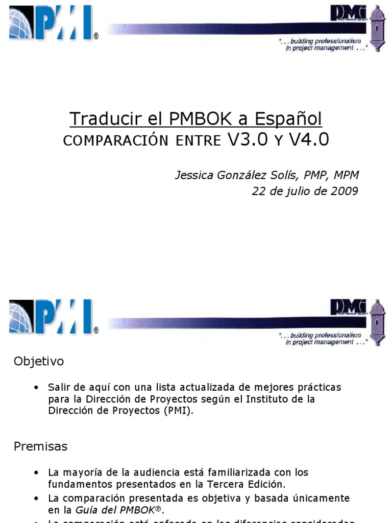 Diferencia Pmbok 4 Edicion | PDF | Gestión de recursos humanos | Science