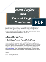 Rumus dan Contoh Present Perfect Tense | PDF