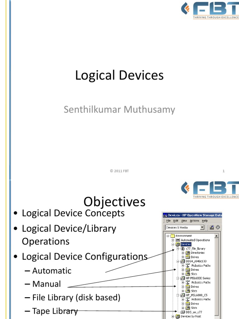 FBT - Logical Devices | PDF | Backup | Computer File