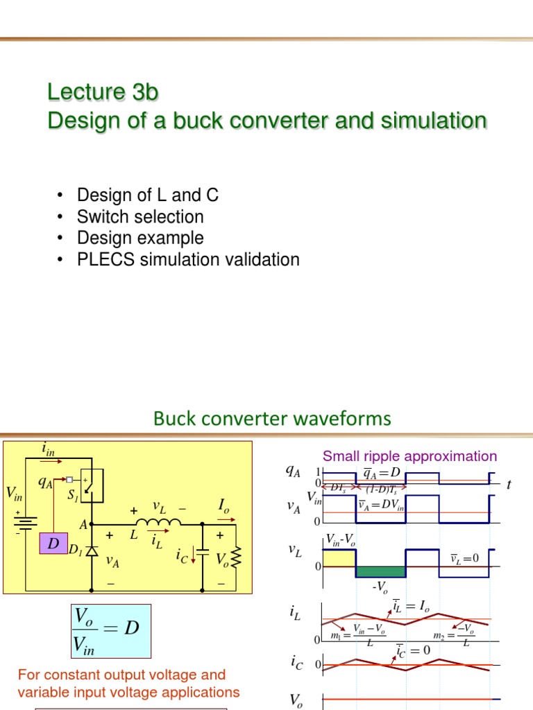 L3b Buck Converter Design | PDF | Capacitor | Metrology