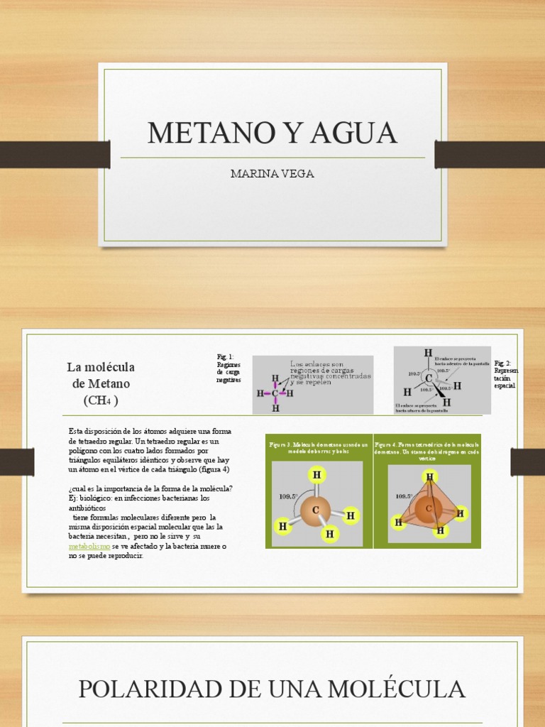 Metano y Agua | PDF | Enlace de hidrógeno | Enlace covalente