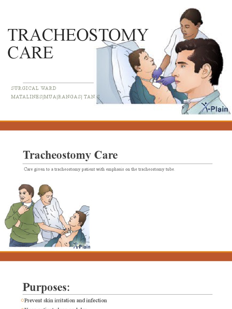 Tracheostomy Care: Surgical Ward Matalines - Mua - Rangas - Tan.S | PDF ...