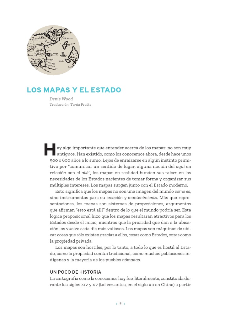 Denis Wood Los Mapas y El Estado | PDF | Estado (política) | Mapa