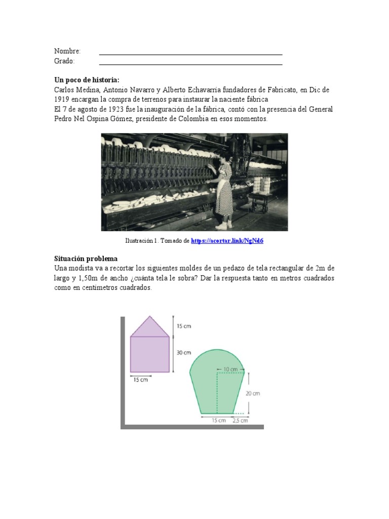 Examen Números Área y Perímetro 6 | PDF