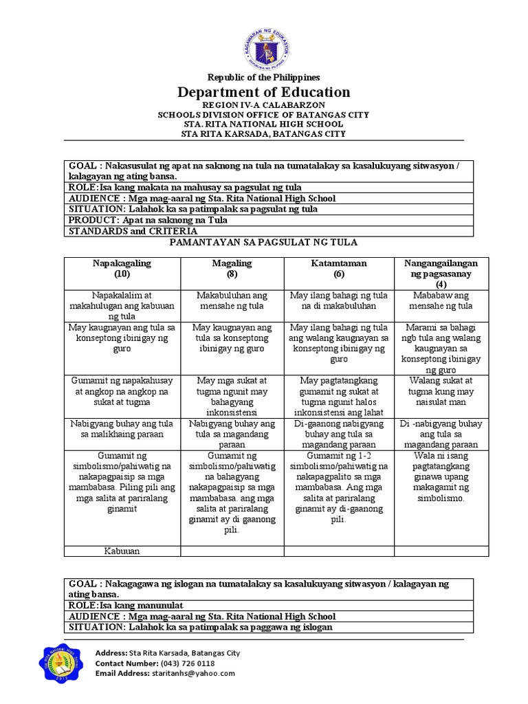 Performance Task 8 | PDF