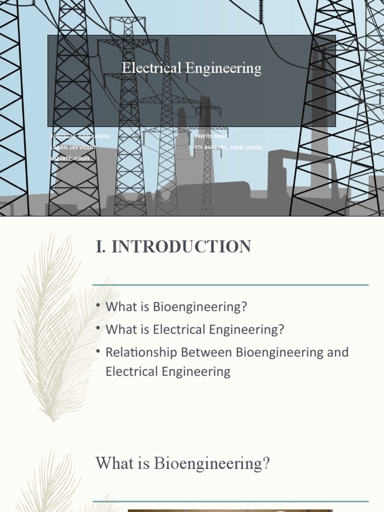 Bioengineering and Electrical Engineering | PDF | Engineering ...