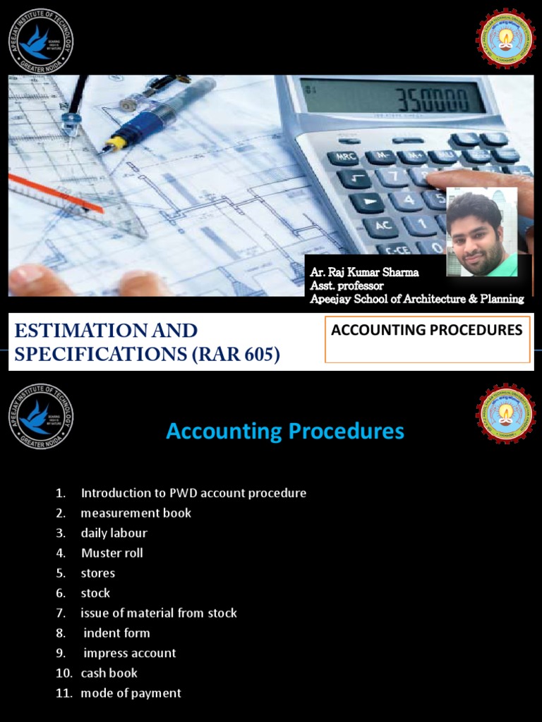 Accounting Procedures for Public Works Departments: A Comprehensive ...