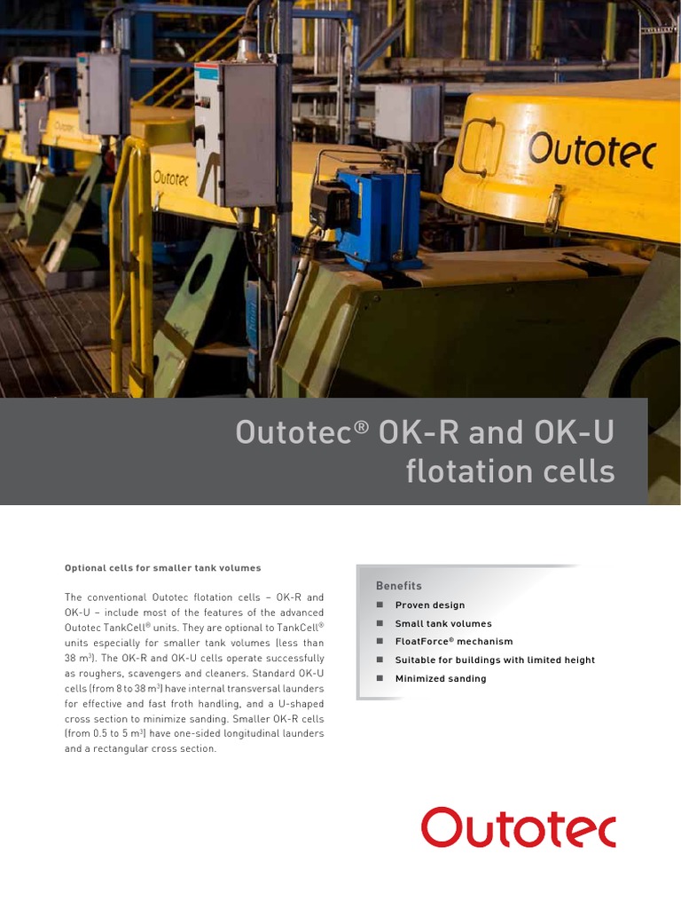 Outotec OK-R and OK-U Flotation Cells: Optional Cells For Smaller Tank ...