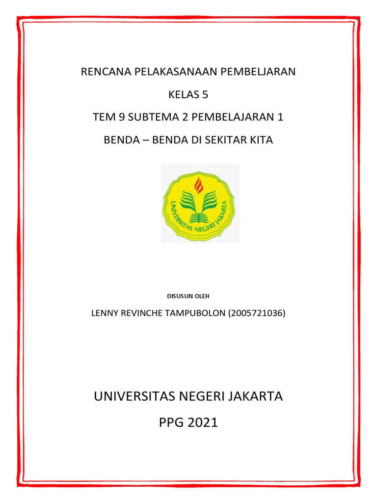 1.perangkat Pembelajaran Kelas 5 T9 ST2 PB1 | PDF