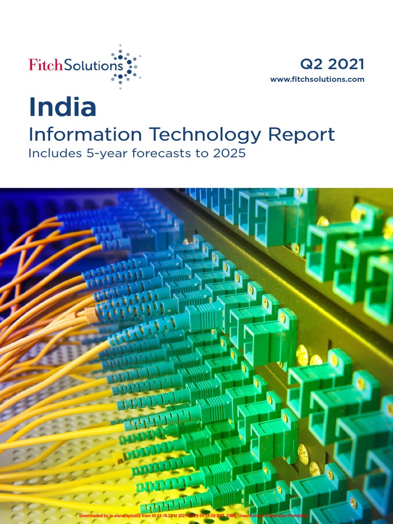 India Information Technology Report 2021 | Download Free PDF | Cloud ...