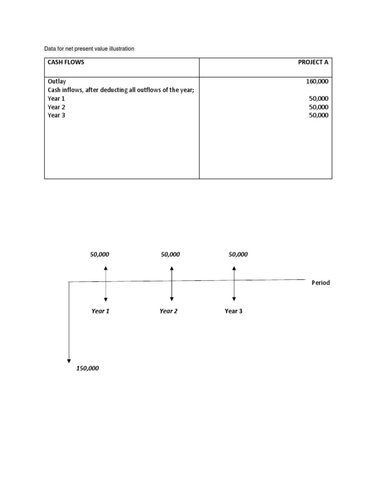 Data For Net Present Value Illustration | PDF