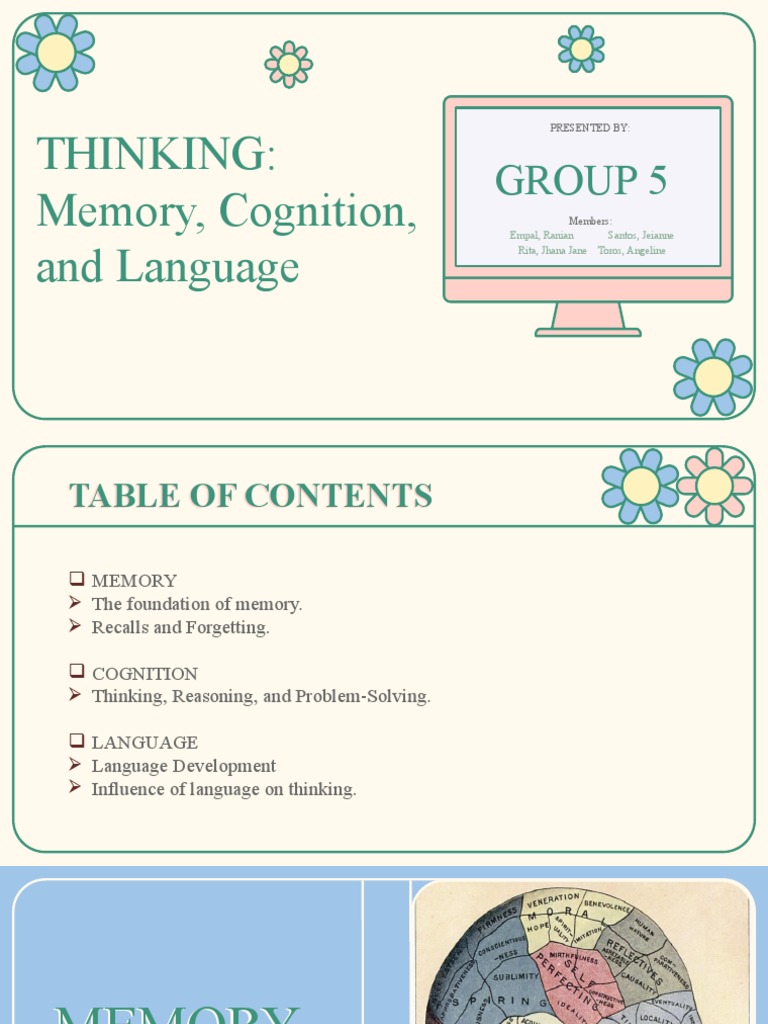 Thinking: Memory, Cognition, and Language: Group 5 | PDF | Memory ...