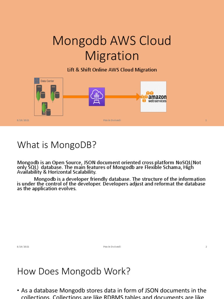 Mongodb AWS Cloud Migration | PDF | Mongo Db | Cloud Computing