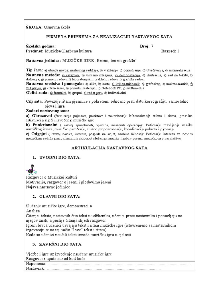 Berem Berem Grozdje | PDF