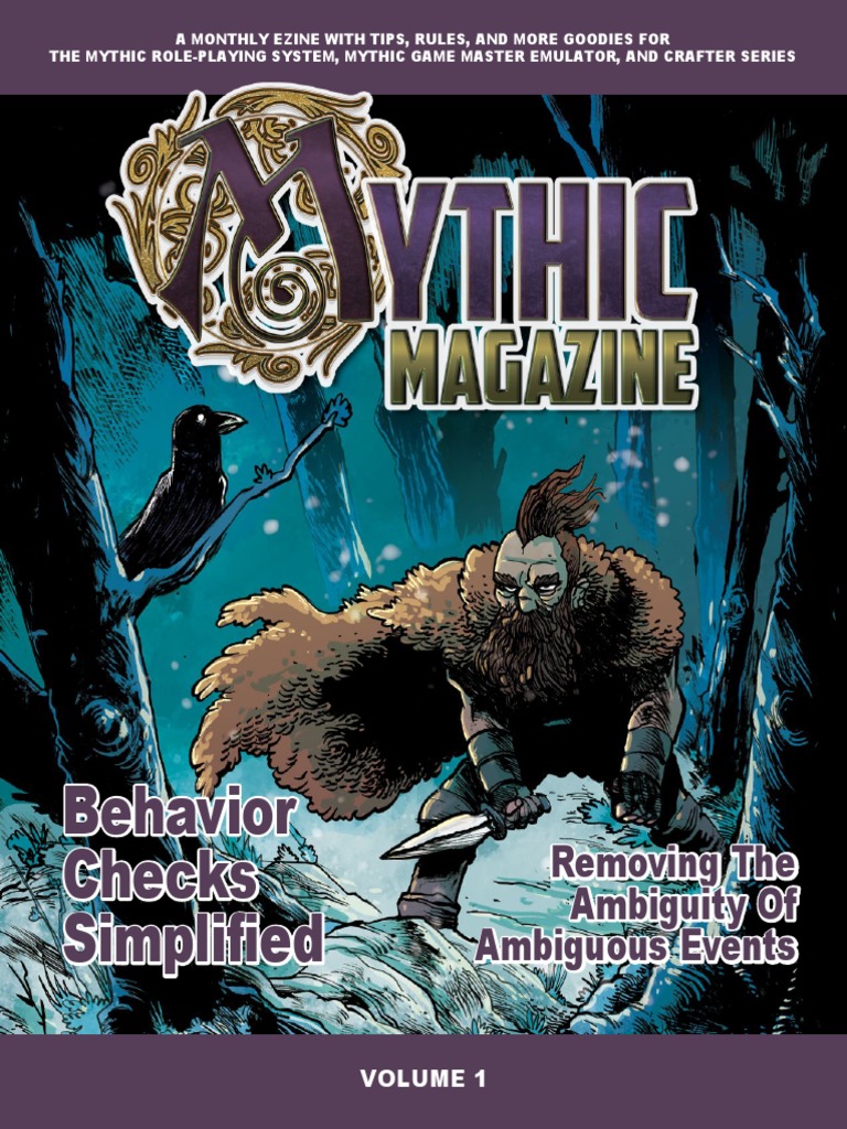Mythic Magazine #001 | PDF | Ambiguity | Narrative