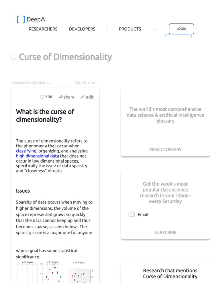 What Is The Curse of Dimensionality? | PDF | Applied Mathematics ...