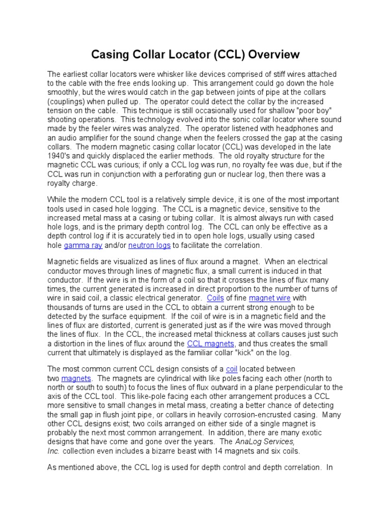 Casing Collar Locator | PDF | Diode | Amplifier