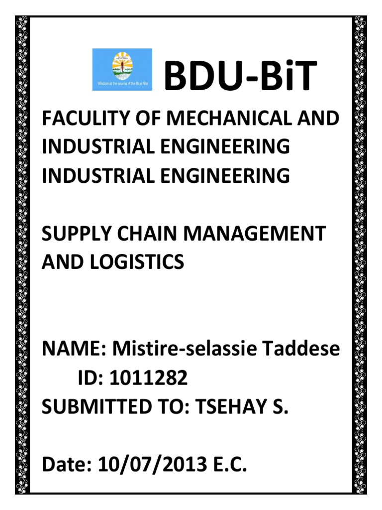 Supply Chain Management | PDF | Technology & Engineering