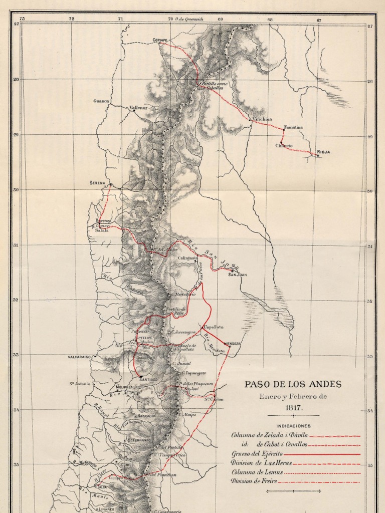 Mapa Del Cruce de Los Andes | PDF