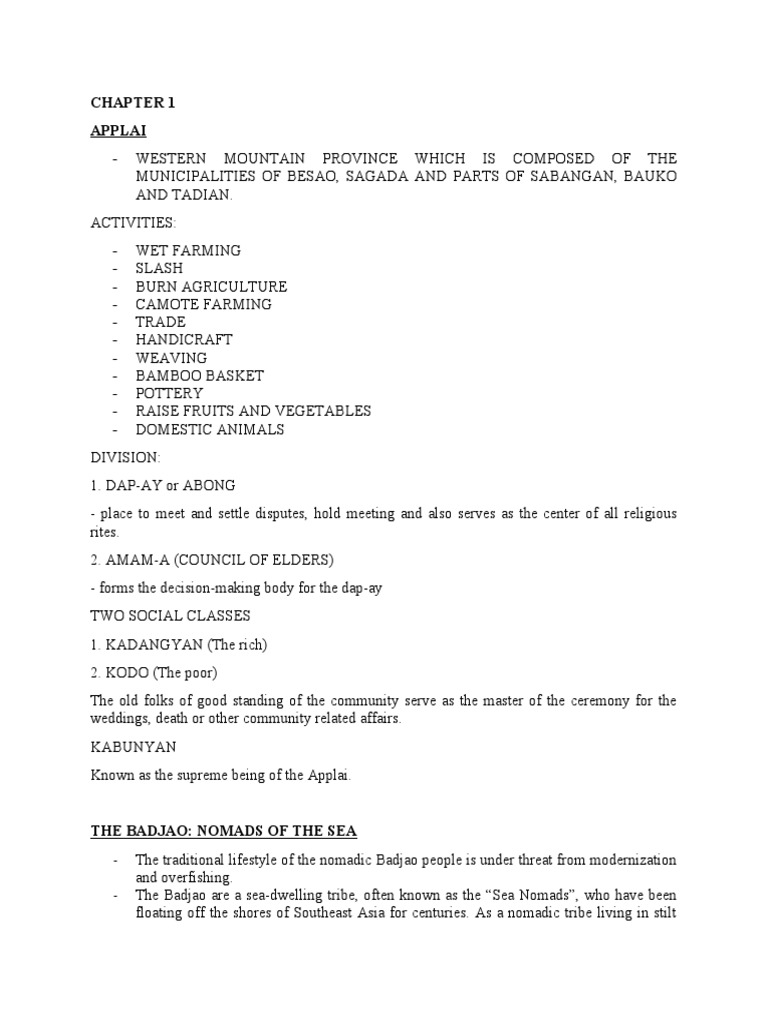 The Applai People: Traditions and Way of Life of an Indigenous Tribe in ...