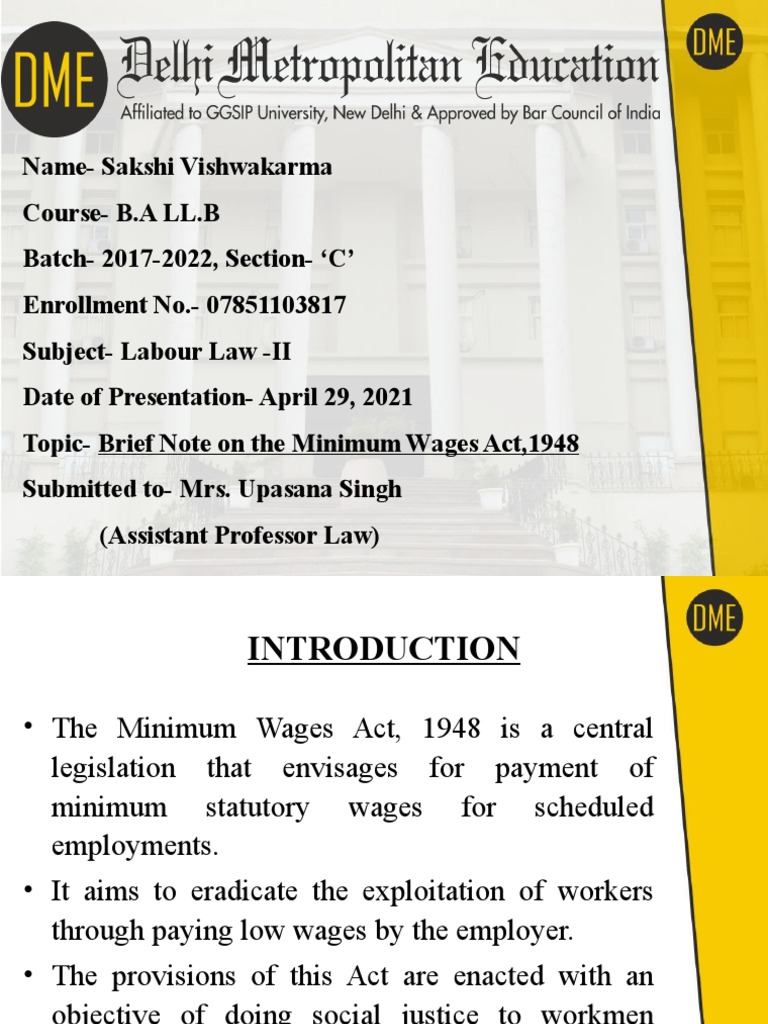 Labour Law II | Download Free PDF | Wage | Employment