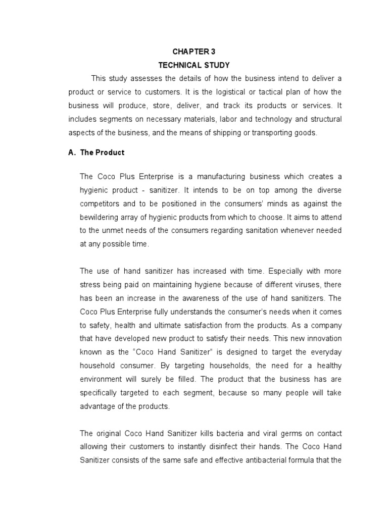 Chapter 3 - Technical Aspect - Final | PDF | Disinfectant | Hand Washing
