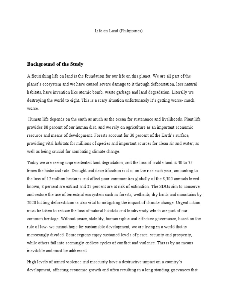 Life On Land | PDF | Habitat Destruction | Biodiversity