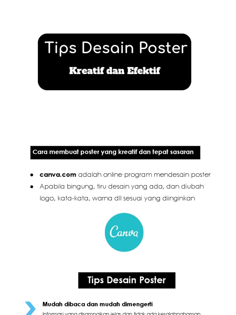 Aspek Desain Poster Dan Tips Mendesain | PDF