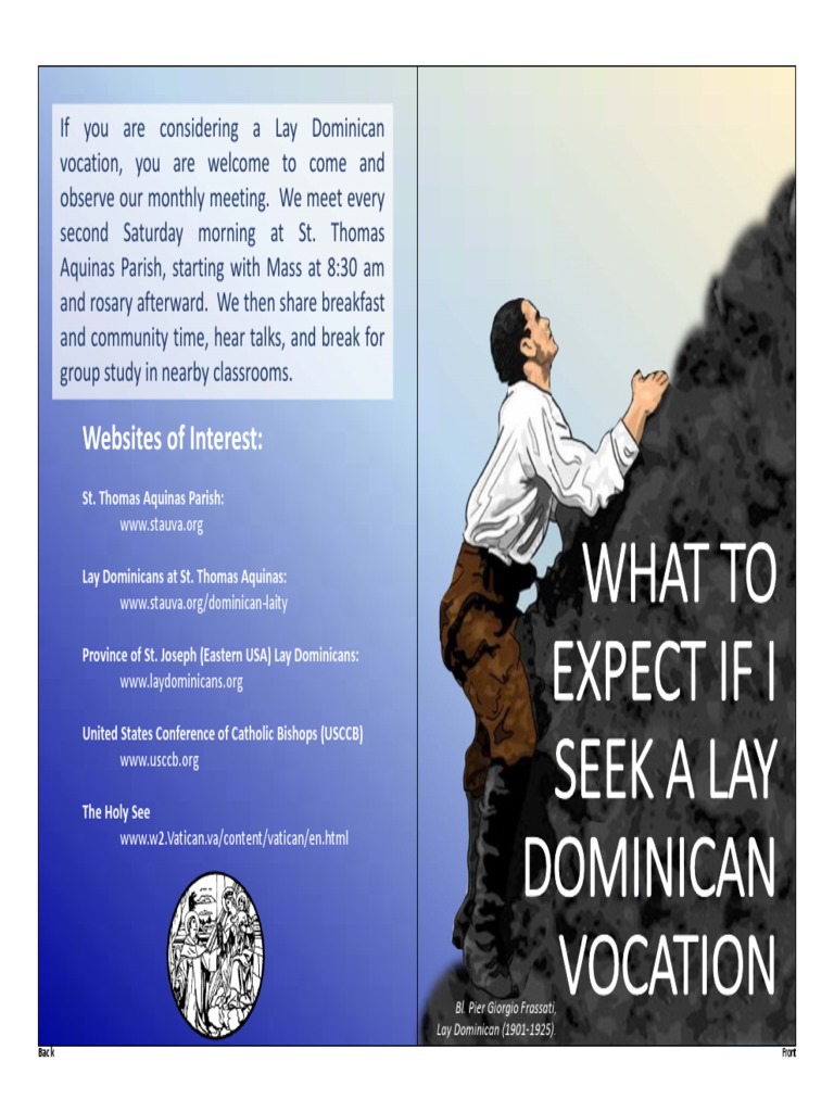 Lay Dominican Vocation Guide | PDF | Dominican Order | Rosary