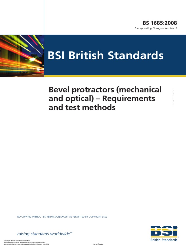 Bsi BS 1685 - 2008 - 699050670108 | PDF | Copyright | Steel