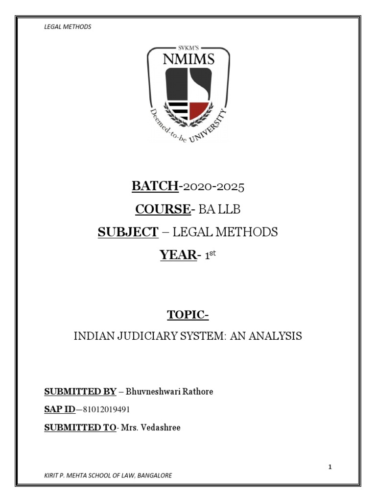 Legal Methods Seminar Paper | PDF | Supreme Courts | Precedent
