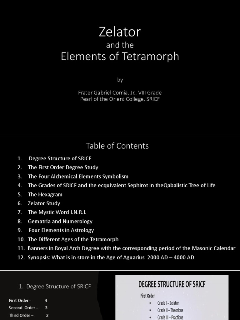 Zelator and The Elements of Tetramorph | PDF | Ham (Son Of Noah ...
