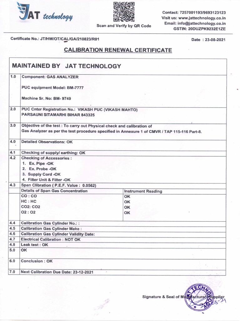 Amc and Calibration | PDF