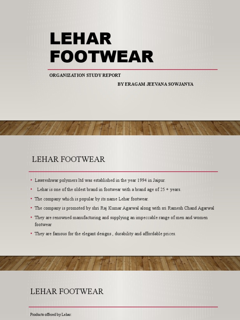 Lehar Footwear: Brand Analysis Report | PDF | Footwear | Brand