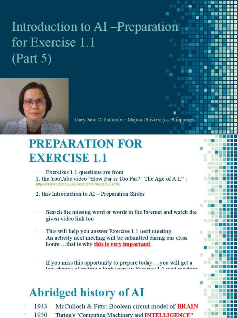 Preparation For Exercise1-1 Complete | PDF | Artificial Intelligence ...