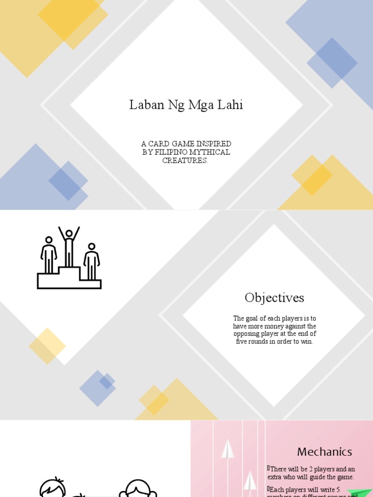 Laban NG Mga Lahi: A Card Game Inspired by Filipino Mythical Creatures ...