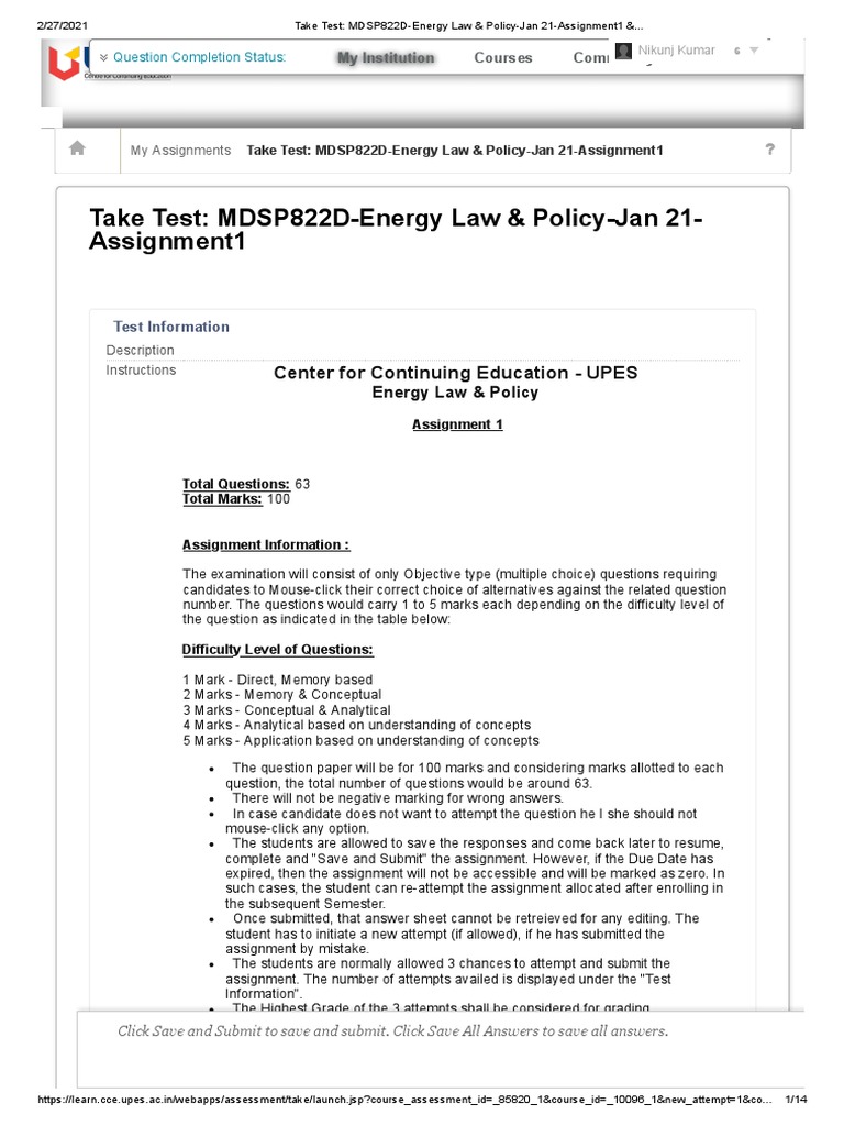 Energy Law & Policy Exam Guide | PDF | Natural Gas | Electric Power ...